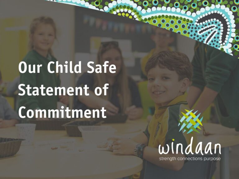 Child Safe Statement of Commitment - Windaan